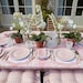 Pink Thanksgiving Tablecloth on Sale, Floral Cotton Table Cover, Table ...