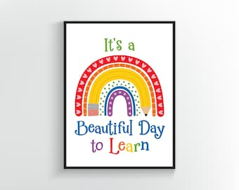 It's A Beautiful Day to Learn - Etsy