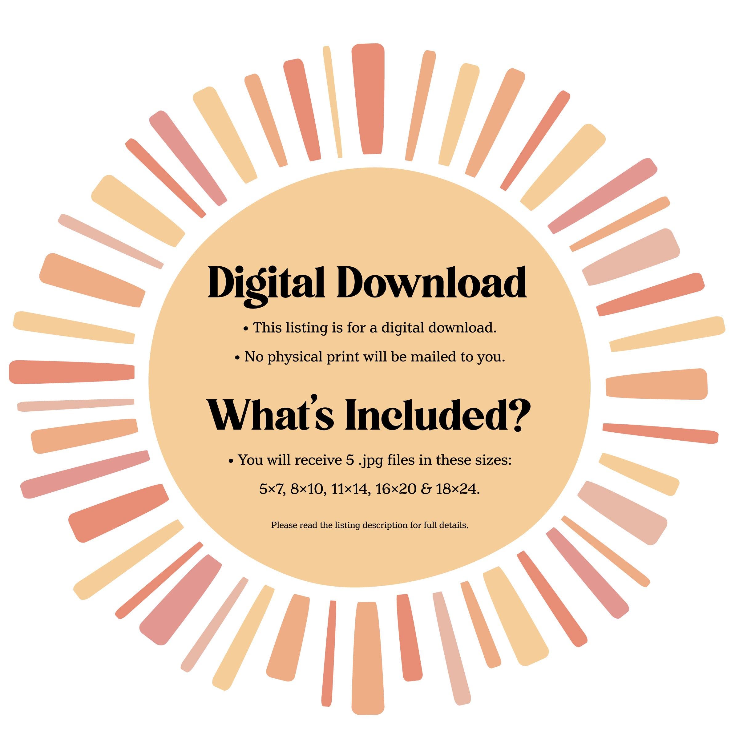 Colors Chart Poster Digital Download | Rainbow Crayon Printable for ...