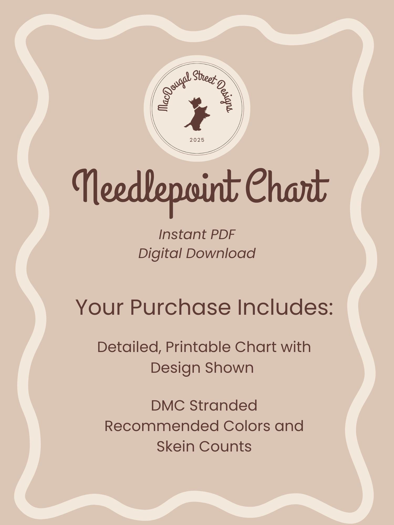 Scottie Dog Key Fob Chart for Needlepoint | Scottish Terrier Dog ...