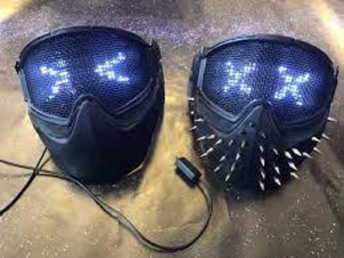 Wrench from Watch Dogs 2 & Cyberpunk inspired LED Full Face | Etsy