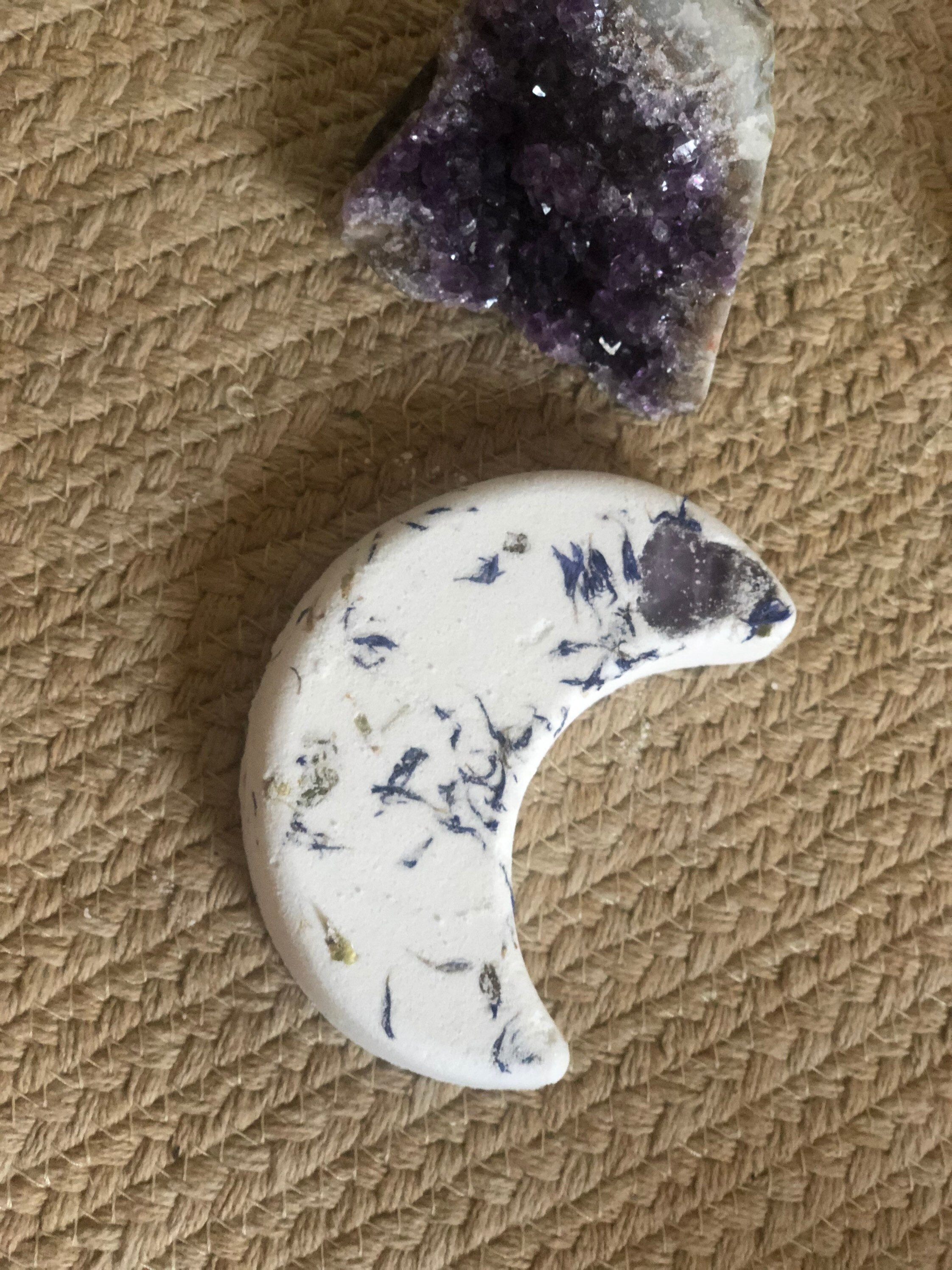 Crescent Moon Bath Bomb W/ Crystal - Etsy