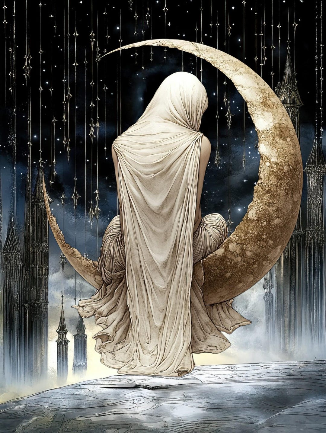 Moon Keepers Cards and Matted Prints - Etsy