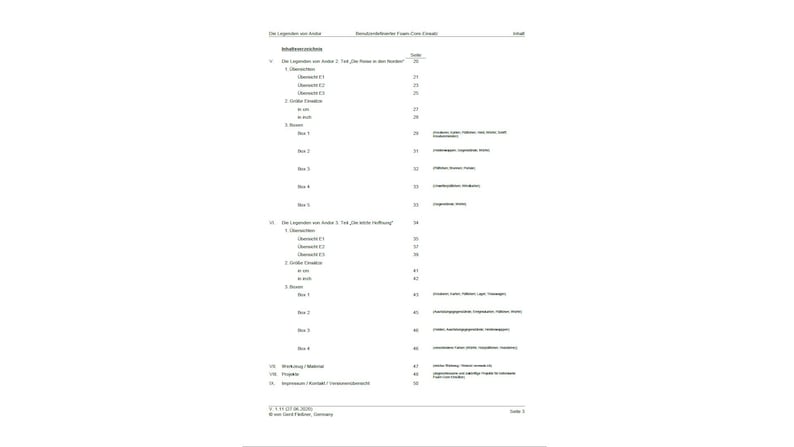 Legends of Andor 1-3® Organizer - Building Plan (german) Compatible ...