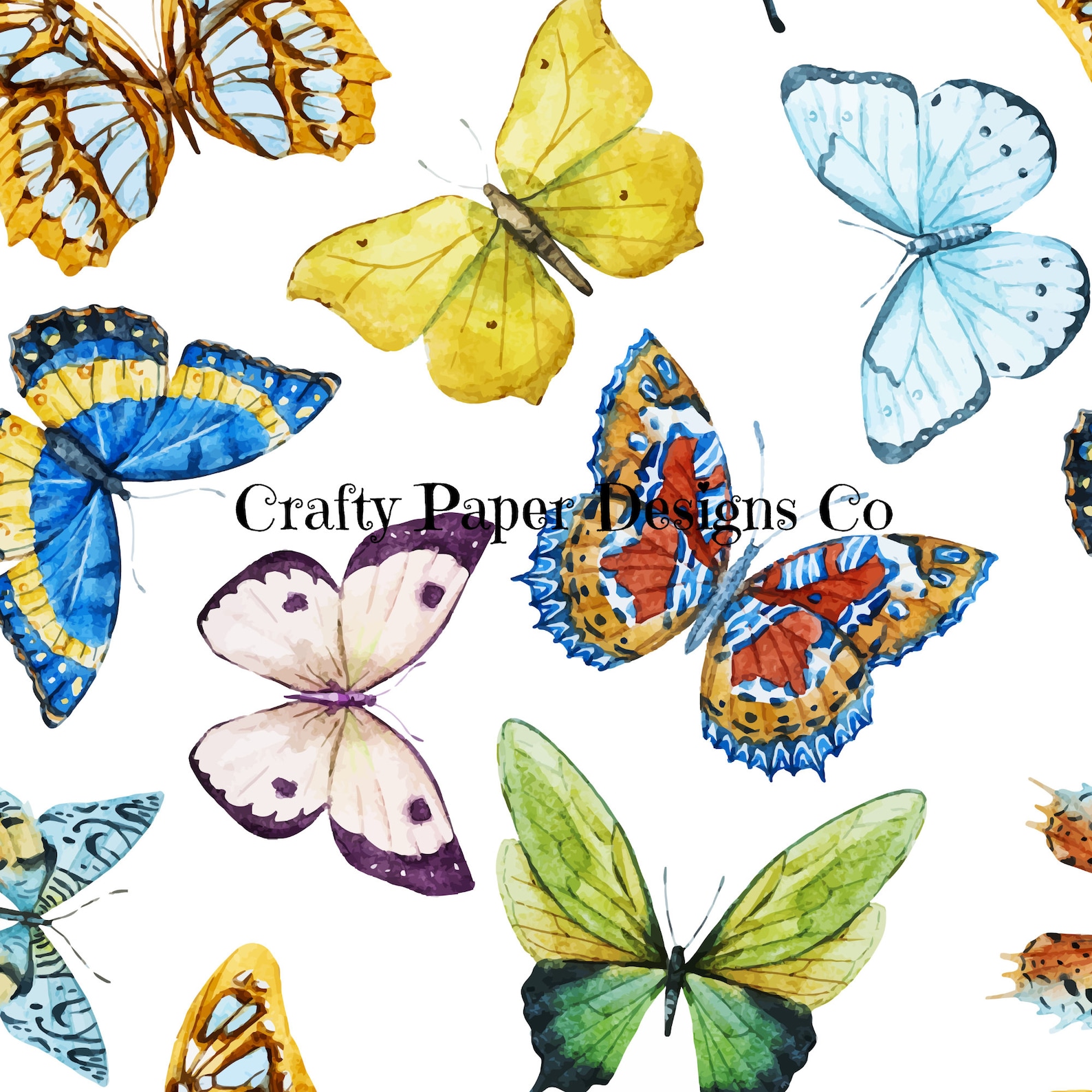 Butterflies Digital Paper Digital Paper Butterflies Paper - Etsy