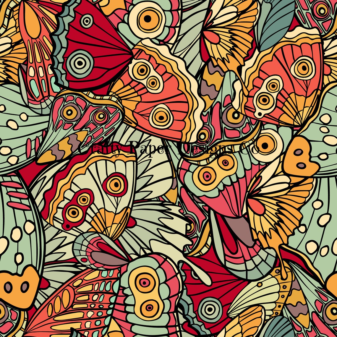 Colorful Patterns 1 Digital Paper Digital Paper Patterned - Etsy