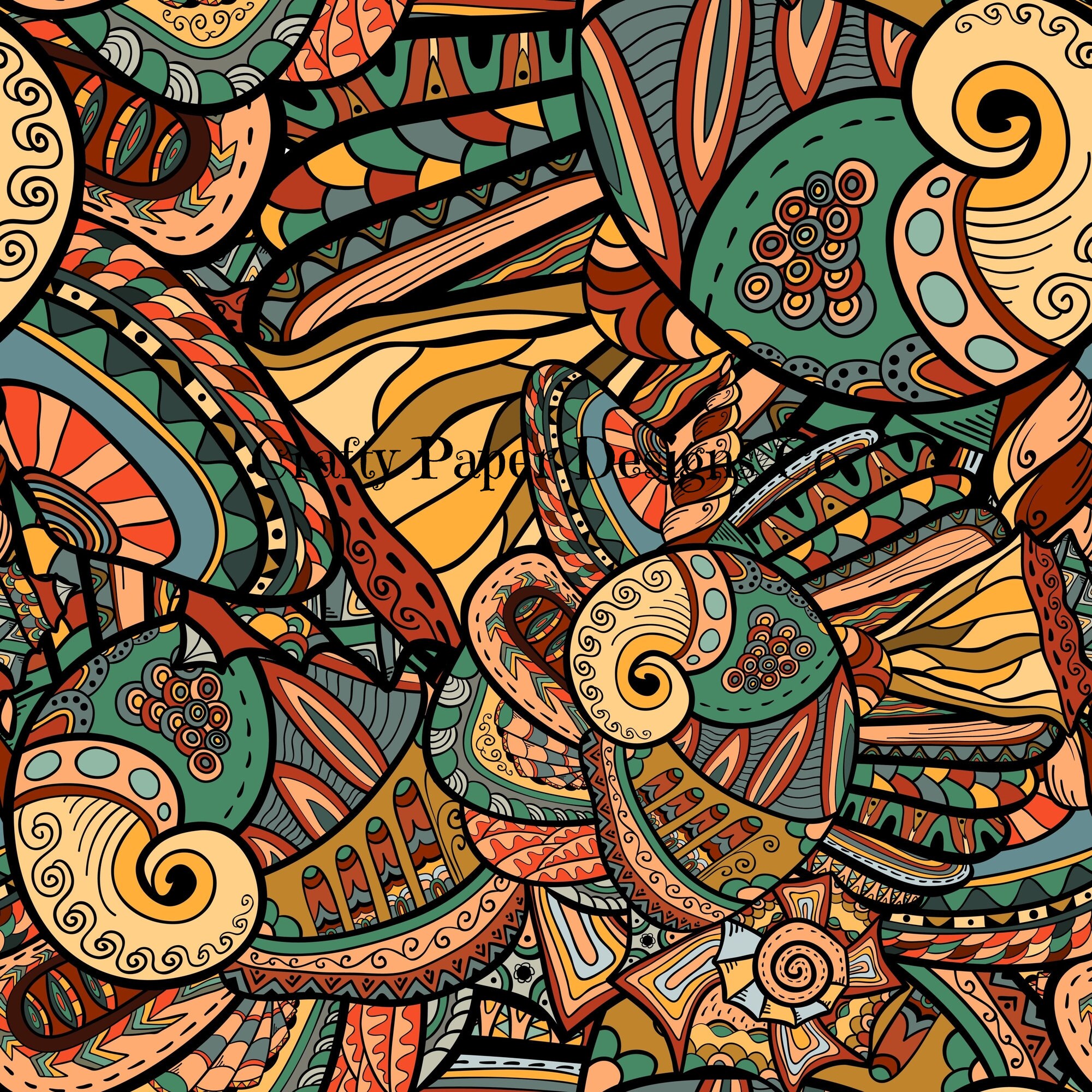 Colorful Patterns 1 Digital Paper Digital Paper Patterned - Etsy