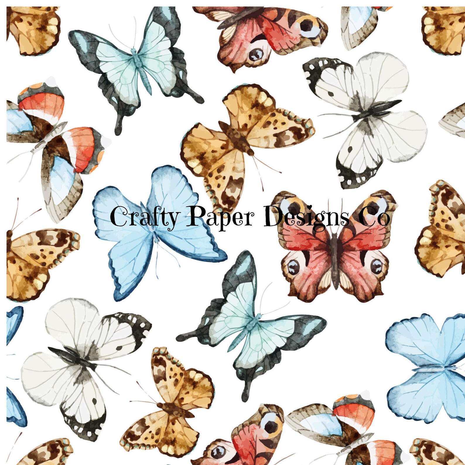 Butterflies Digital Paper Digital Paper Butterflies Paper - Etsy