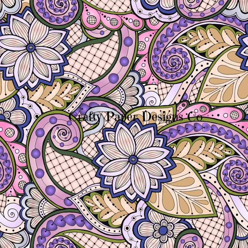 Colorful Patterns 1 Digital Paper Digital Paper Patterned - Etsy