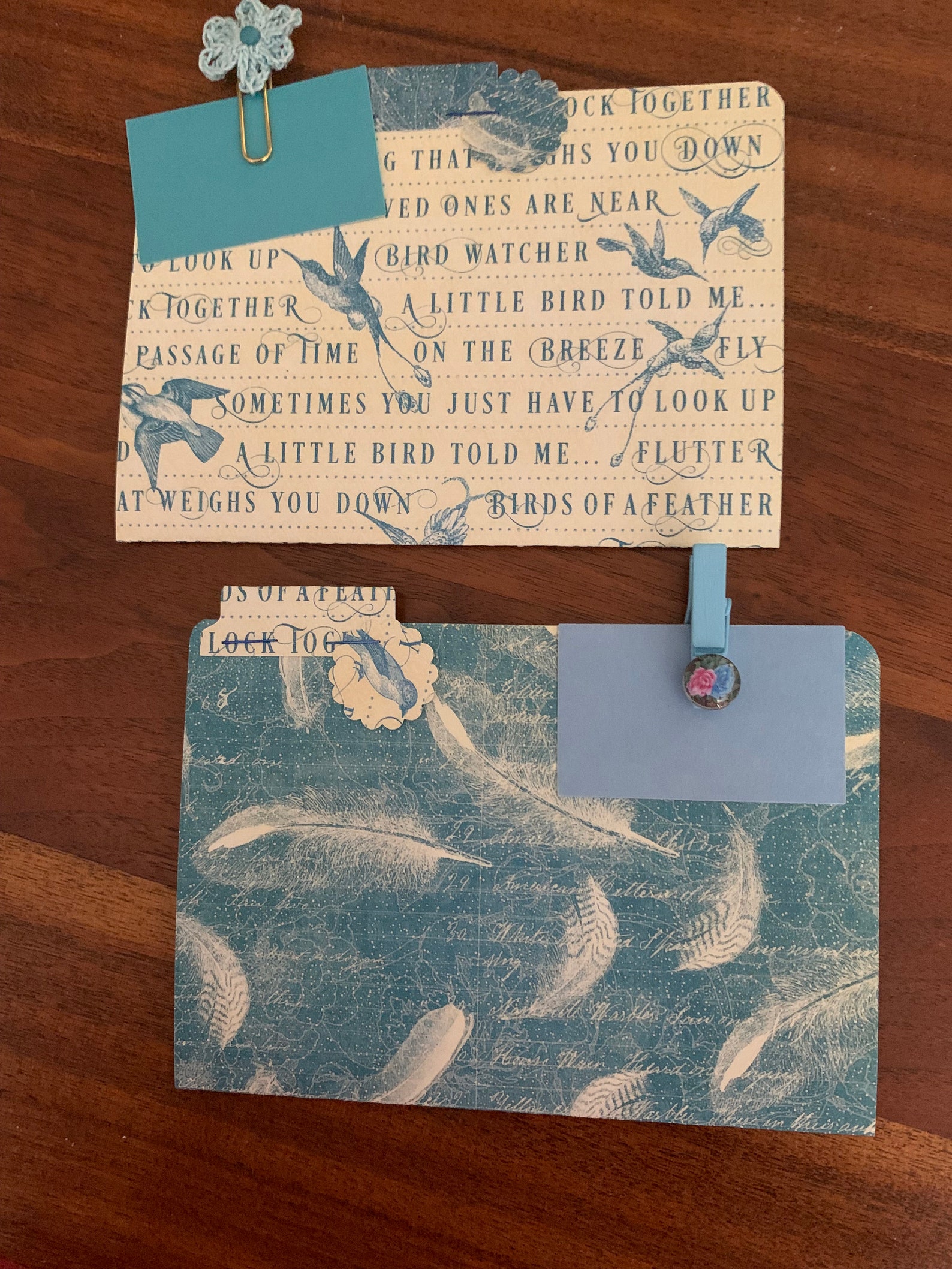 Birdwatching Mini File Folders Mini File Folders File - Etsy