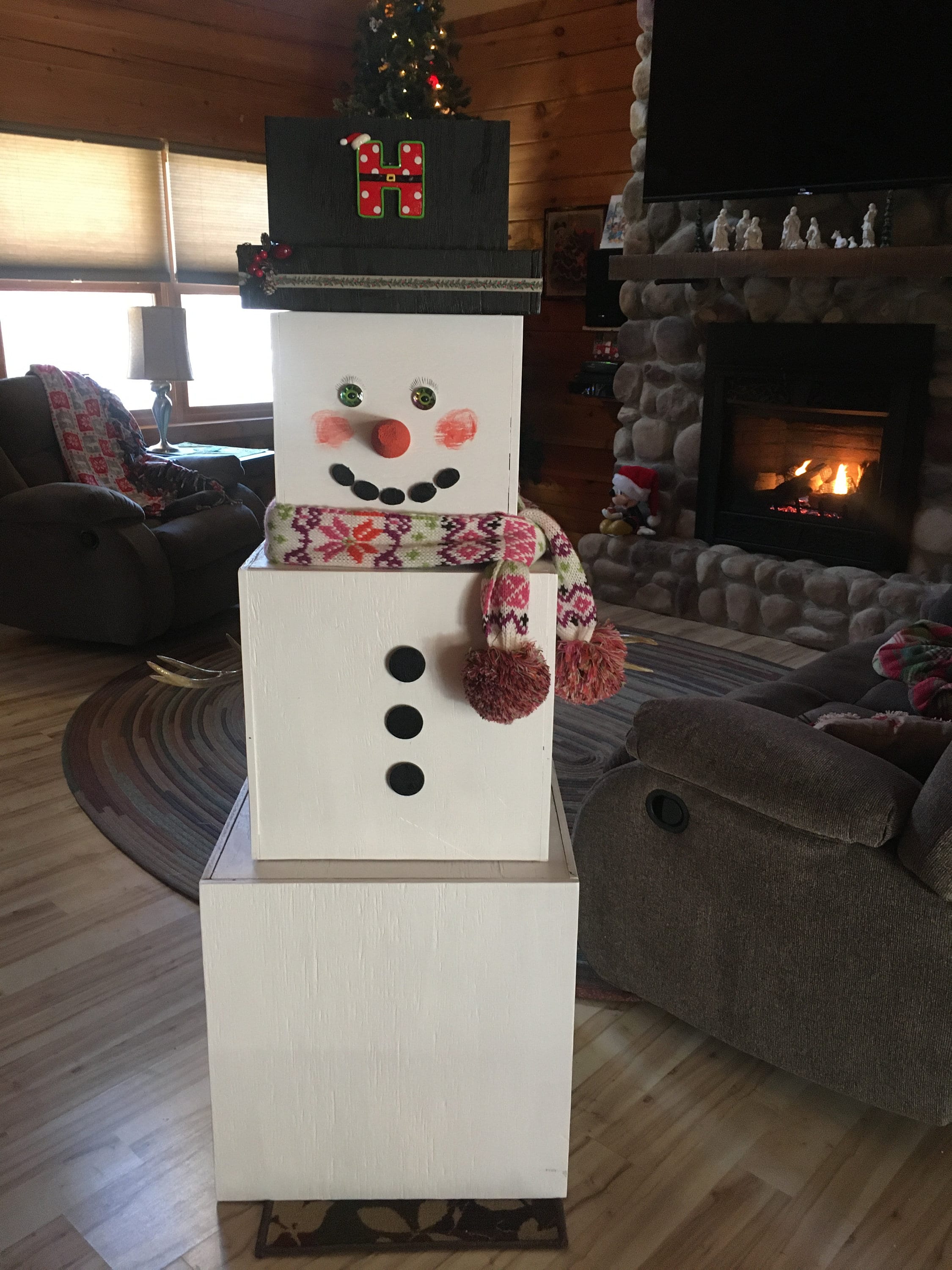 Snowman Present Tower Plans - Etsy