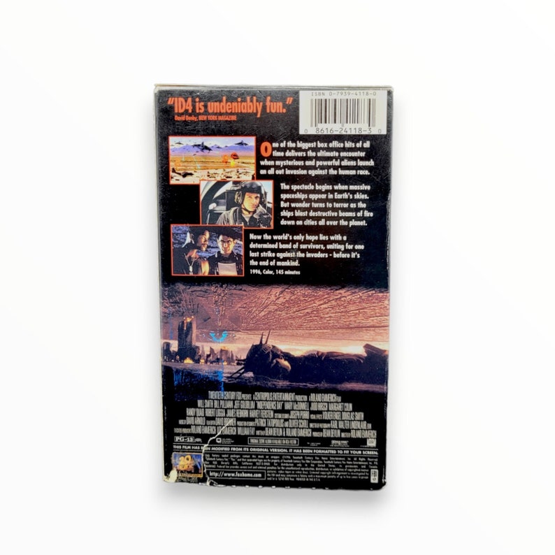 Independence Day VHS 1996 twentieth Century Fox Home Entertainment - Etsy