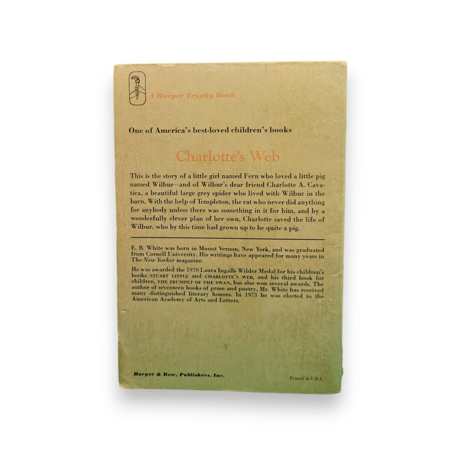 Charlotte's Web by E.B. White 1973 - Etsy