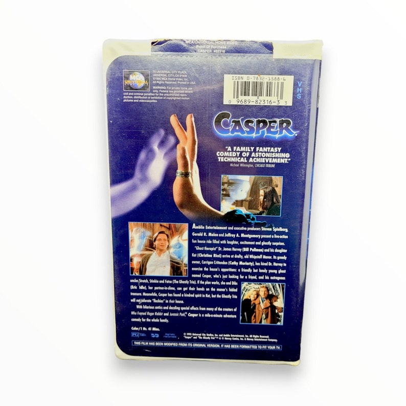 Casper VHS 1995 universal Home Video - Etsy