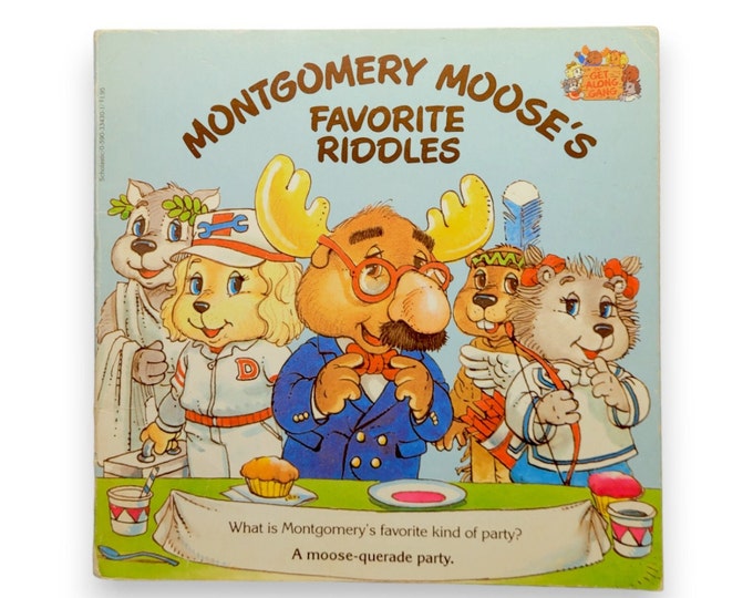 Montgomery Moose's Favorite Riddles by Mike Thaler 1985 - Etsy
