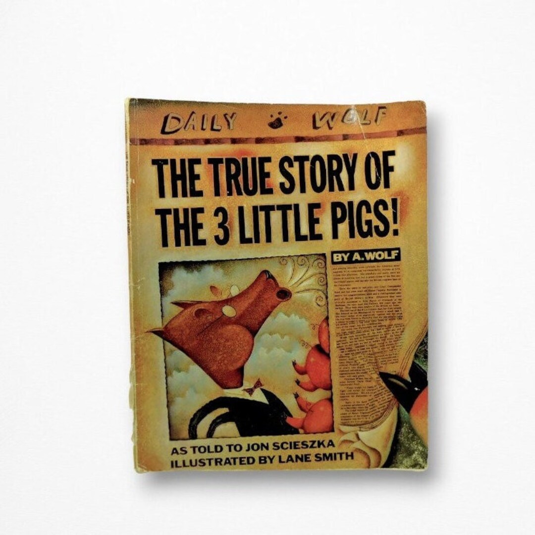 The True Story of the 3 Little Pigs by Jon Scieszka 1996 - Etsy