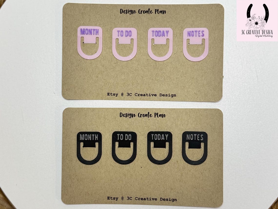 Small Custom Color Page Marker Tabs Bookmarks for Planner, Journal ...