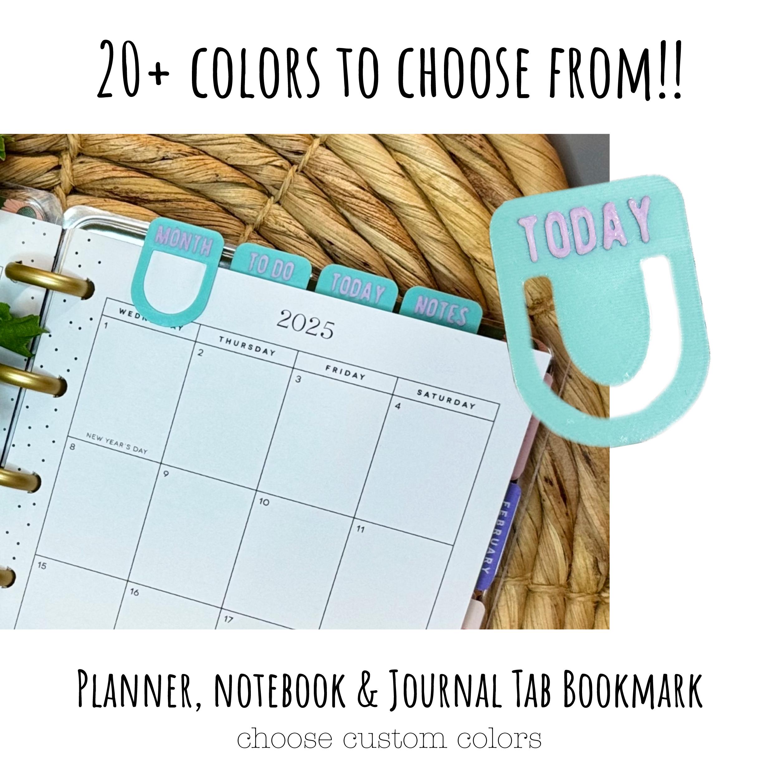 Small Custom Color Page Marker Tabs Bookmarks for Planner, Journal ...