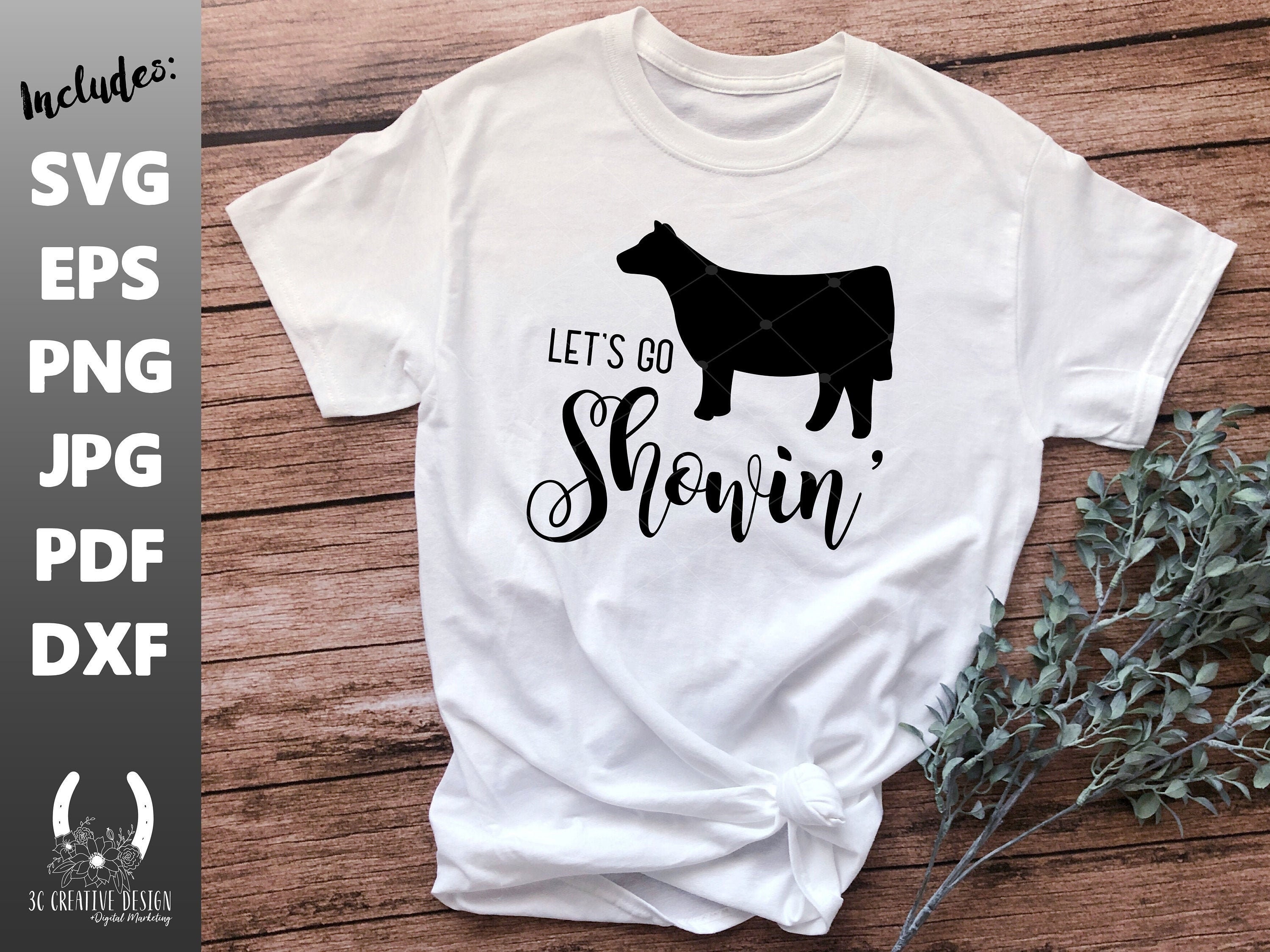 Show Cattle Tshirt Design Clipart for Cricut or Silhouette SVG PNG EPS ...