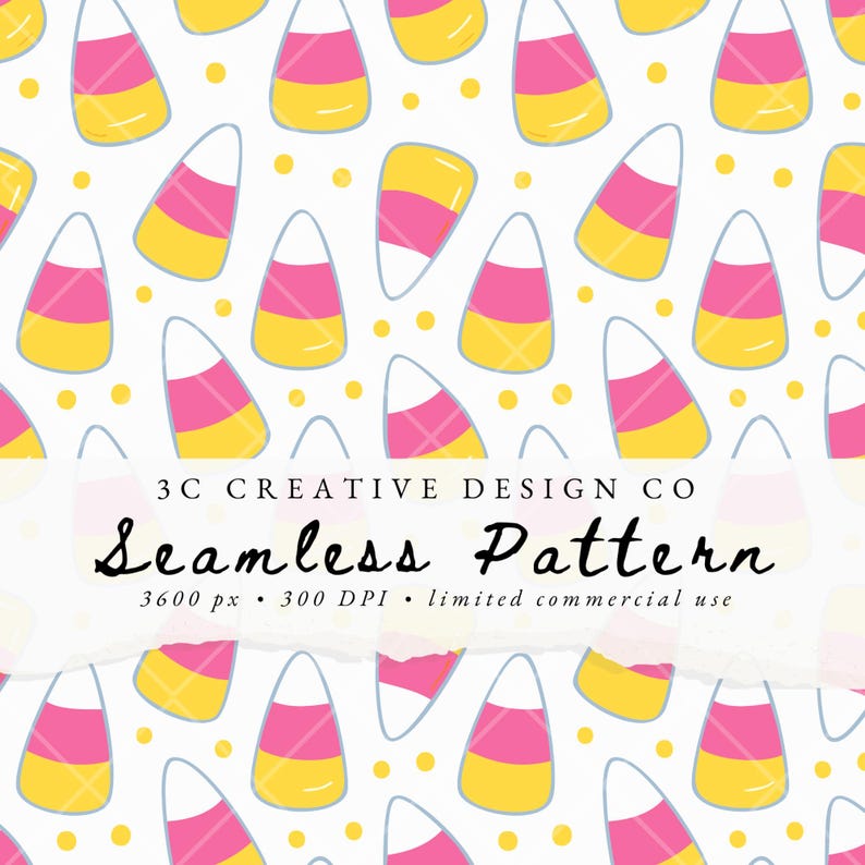 Halloween Candy Corn, Background, Seamless Repeat Floral Pattern ...