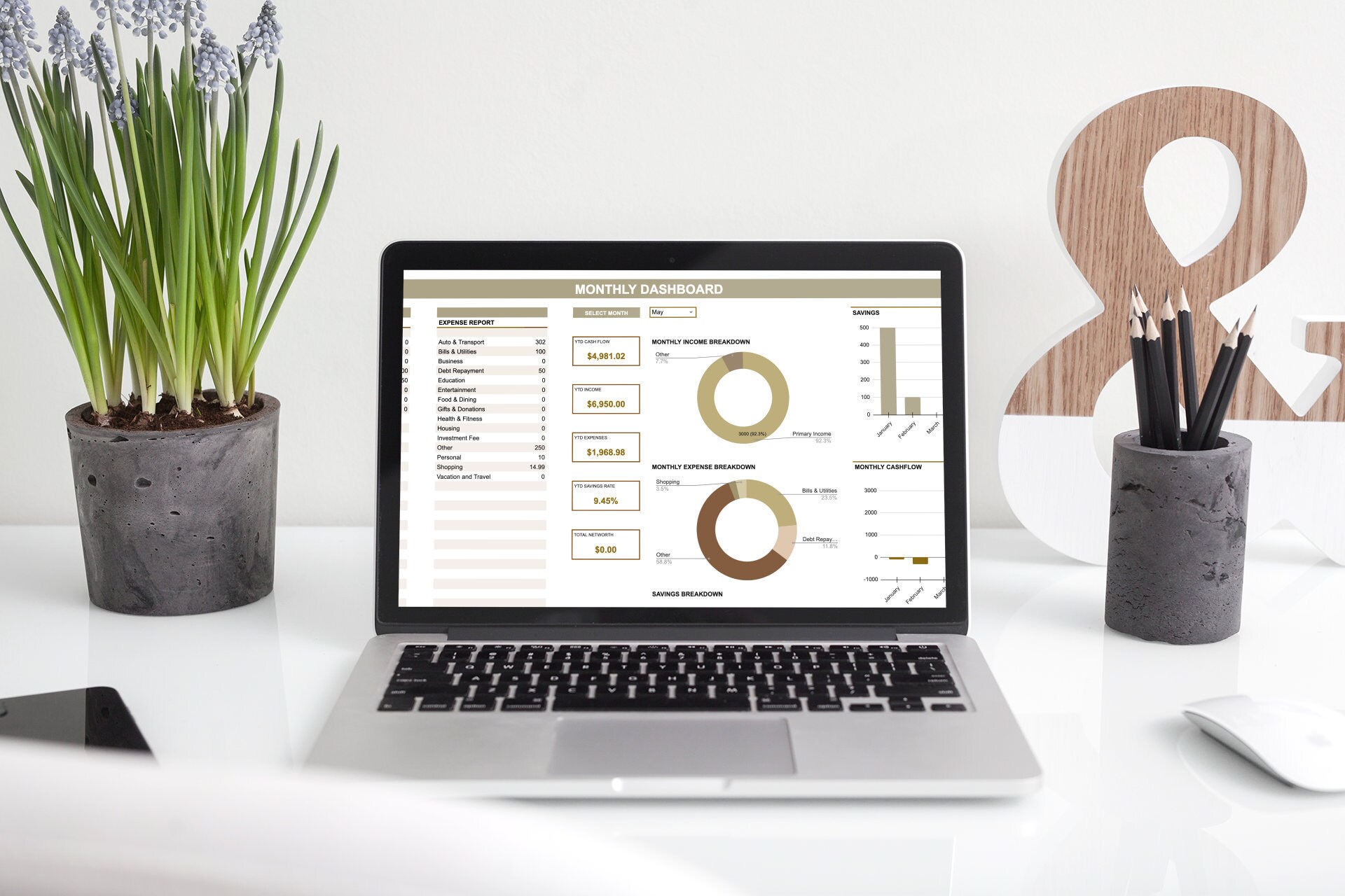 Wealth Building Finance Tracker Dashboard - Etsy