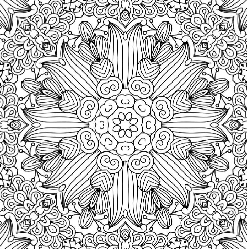 Adult Coloring Pages Option 2 [digital Download] - Etsy