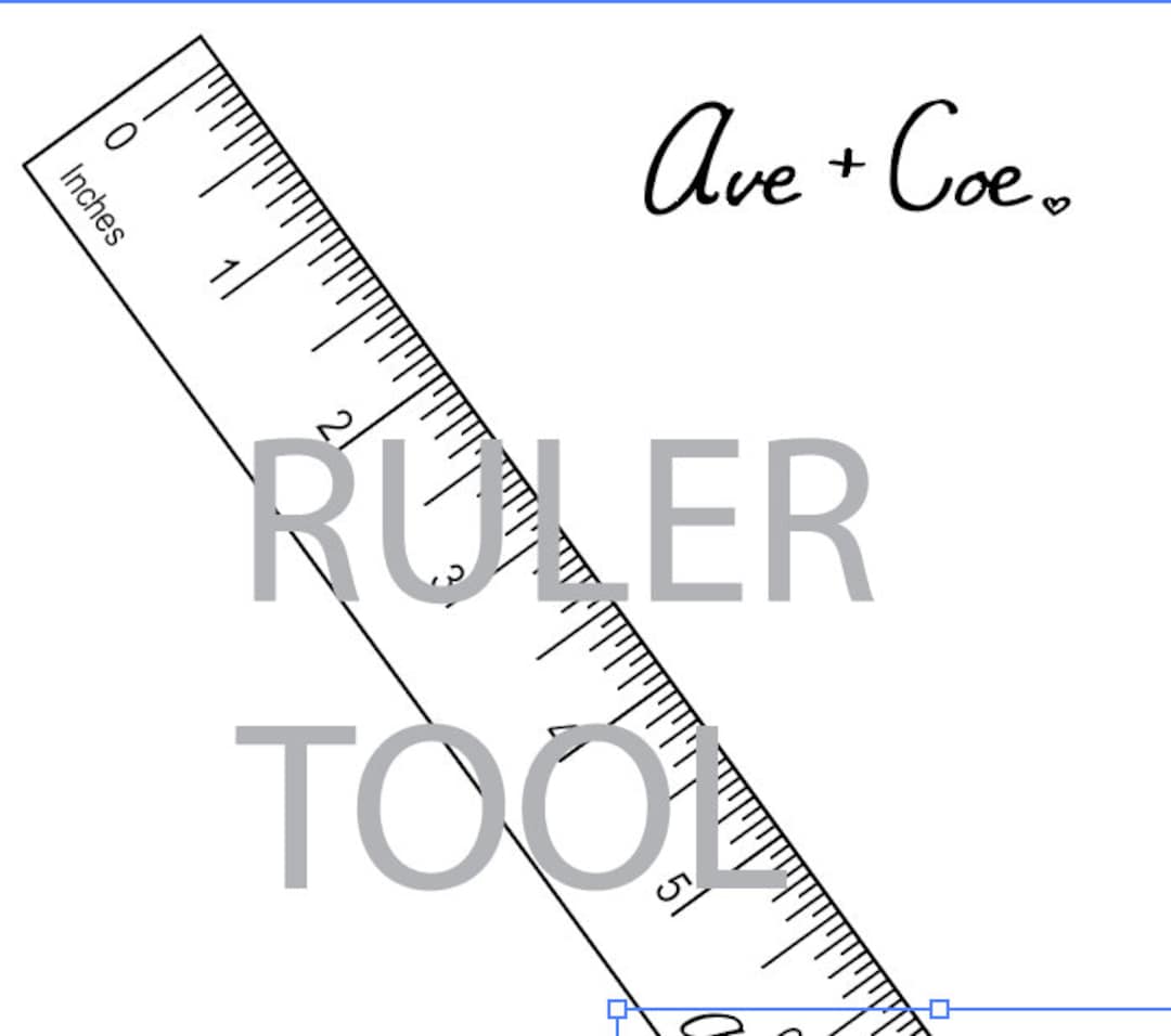 Printable Ruler Tool for Measuring & Printable Ave + Coe Label Guide - Etsy