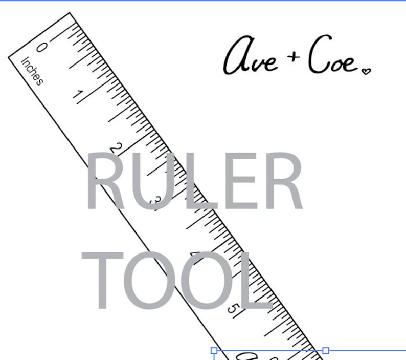 Printable Ruler Tool for Measuring & Printable Ave + Coe Label Guide - Etsy