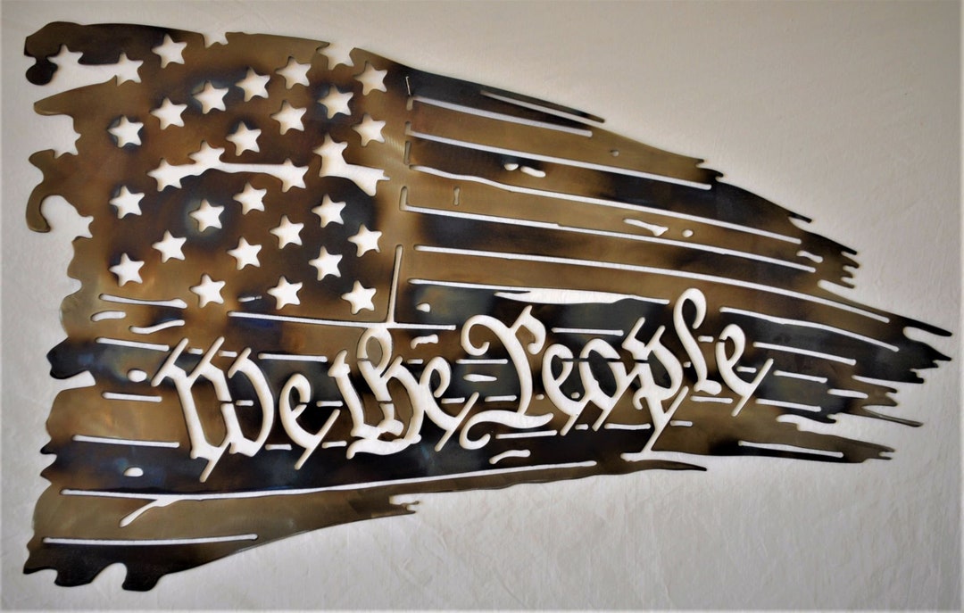 Patriotic American Flags, Choice of 4 Slogans - Etsy