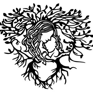 Mother and Child Tree of Life - Etsy