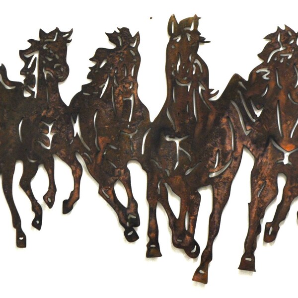 Metal Running Horses - Etsy