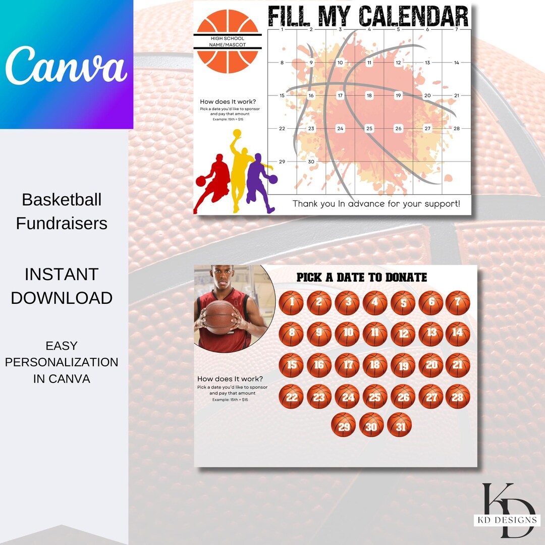 Fill My Basketball Printable Fundraiser | Basketball Team Fundraising ...