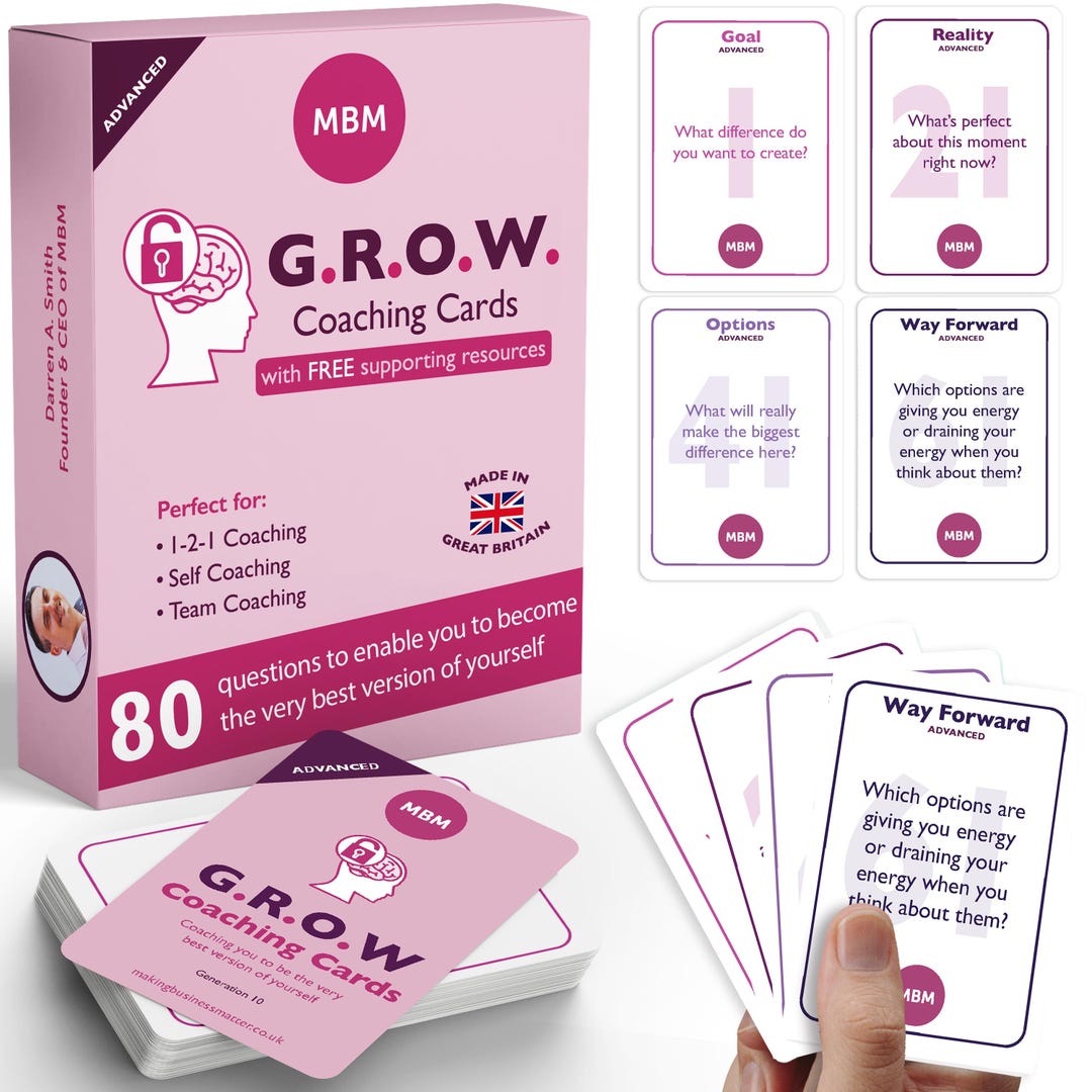 Advanced GROW Coaching Cards: Emotional Intelligence, Conversation ...