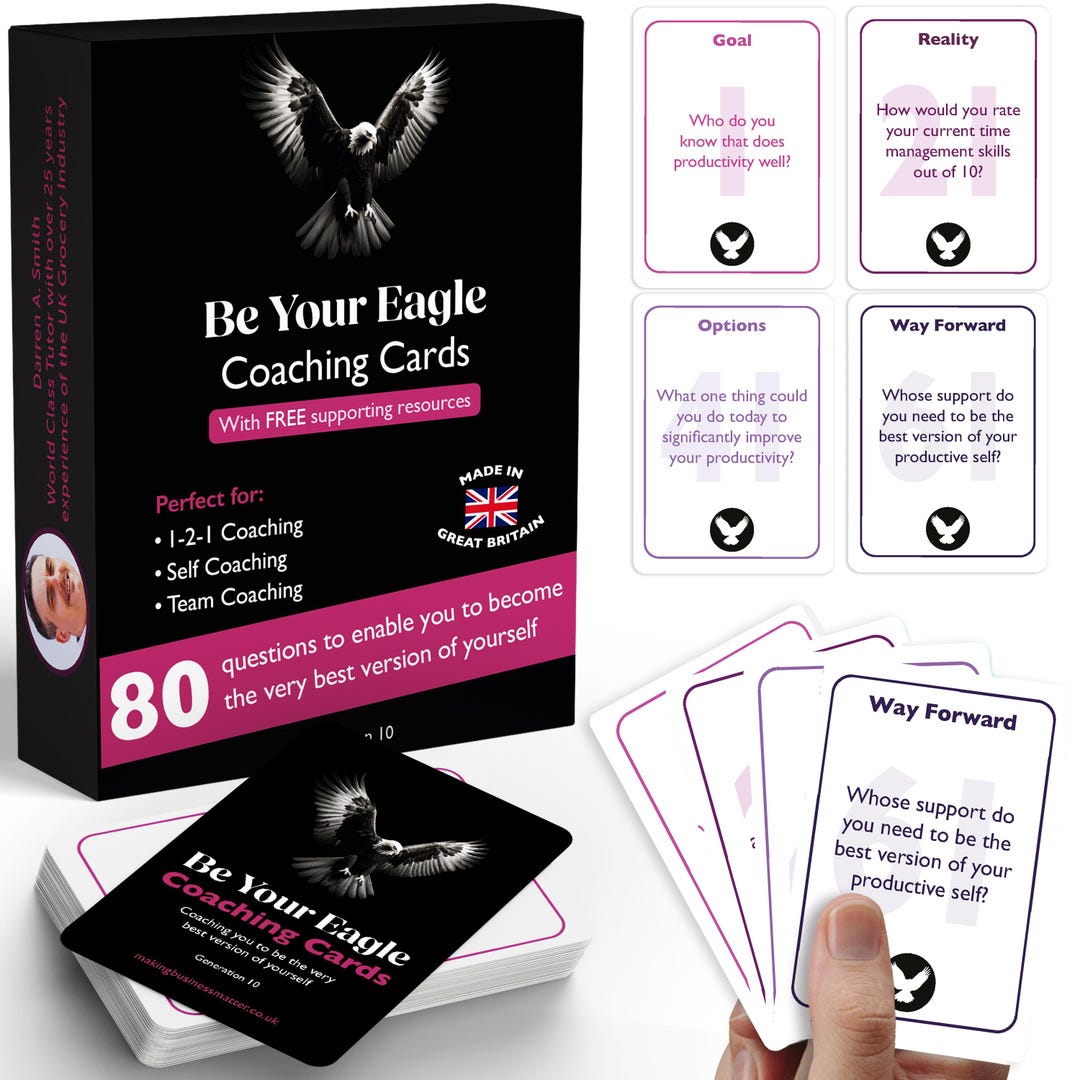 MBM Be Your Eagle Coaching Cards – Flash Cards to Boost Productivity ...