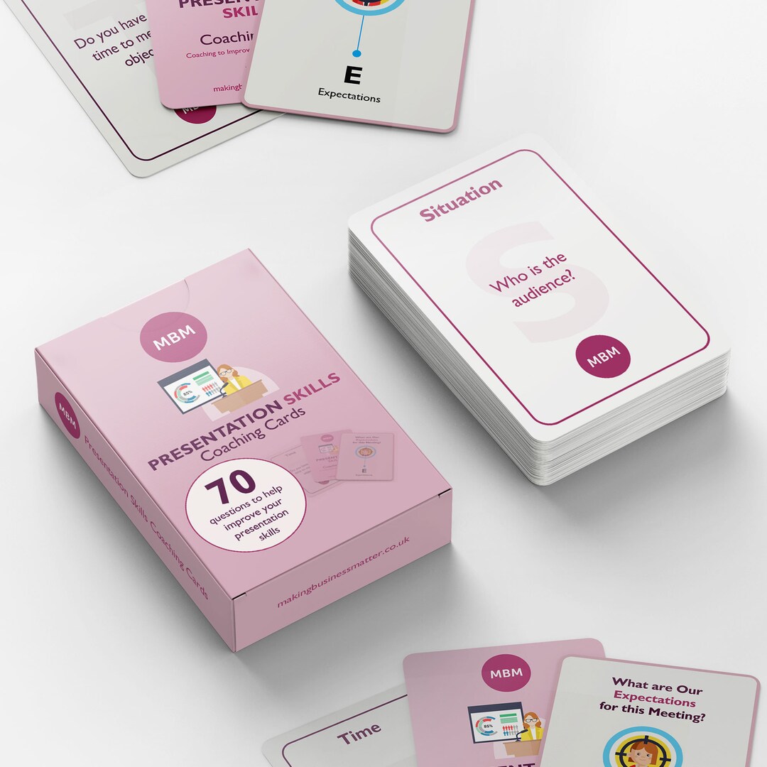 MBM 80 Presentation Coaching Cards. Known as Talking Flash Cards. Use ...