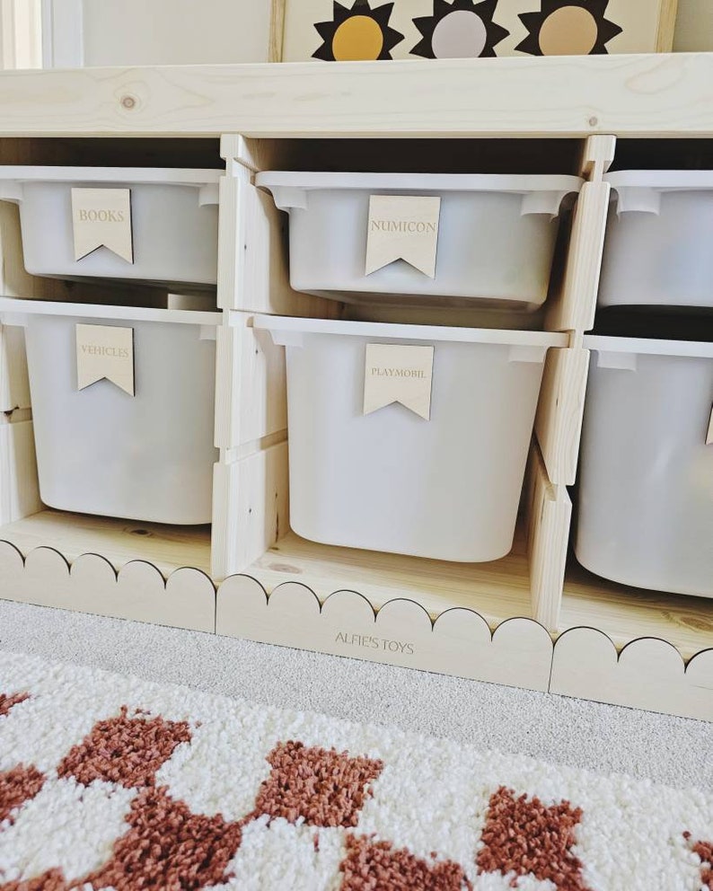 Wooden Scallop Trim Set for Toy Storage Unit - Etsy