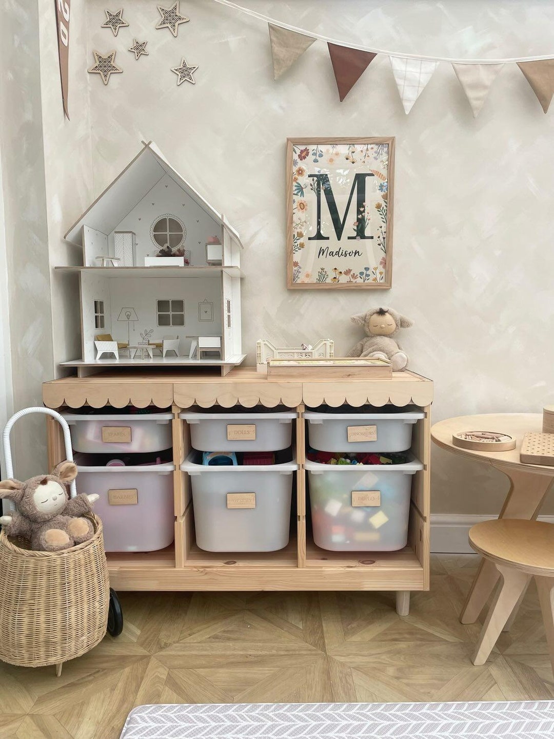 Wooden Scallop Trim Set for Toy Storage Unit - Etsy