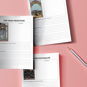 Printable Tarot Workbook 78 Pages - Guided Journal Sheets to Study ...
