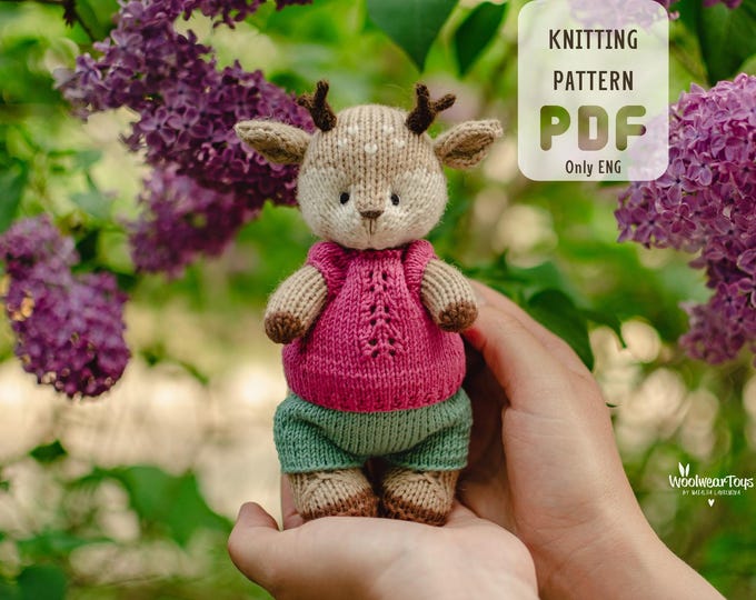 The Deer Knitting Pattern - Etsy Canada