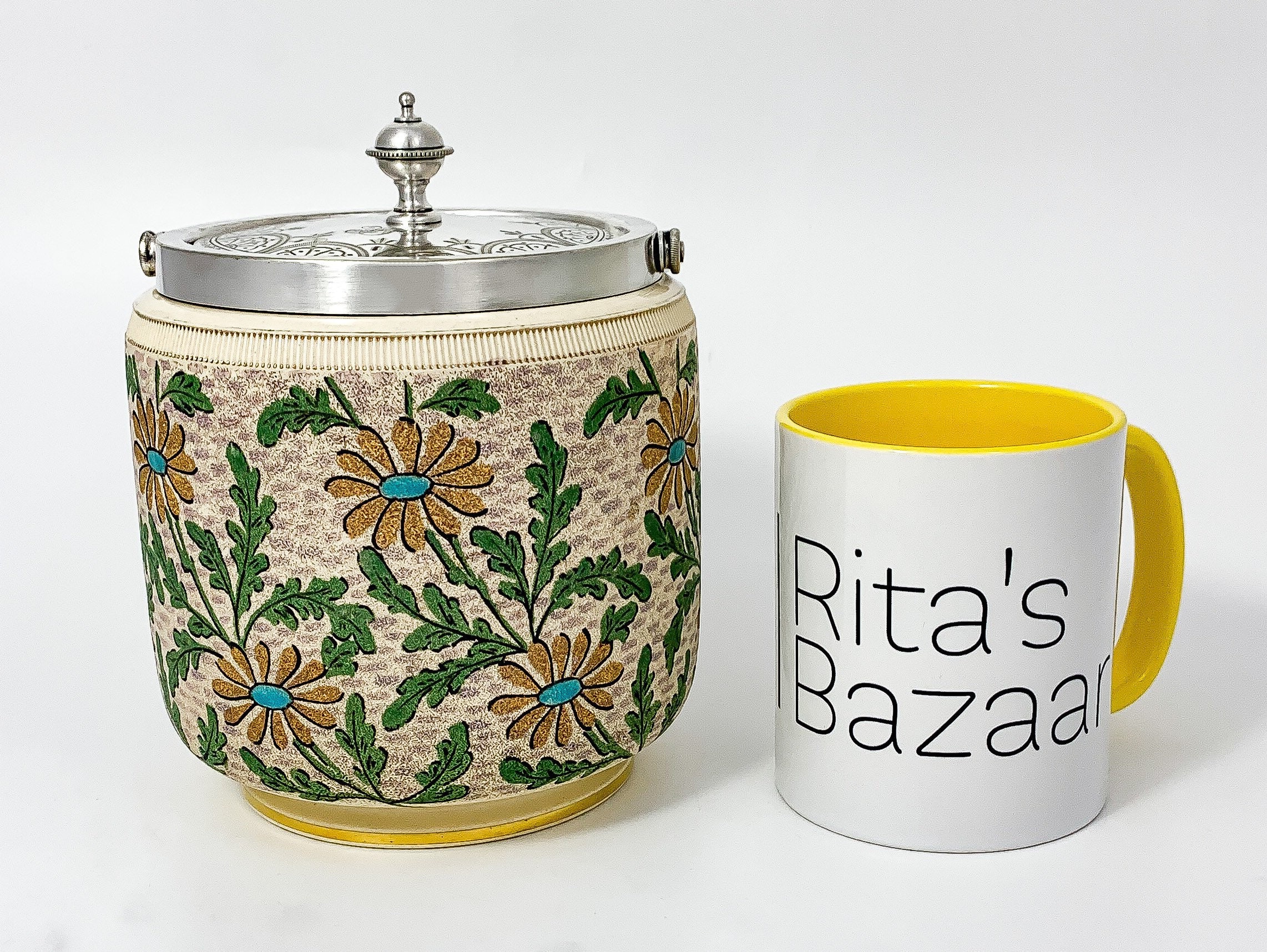 Large Ornate Victorian Silver Plated Ceramic Biscuit - Etsy UK