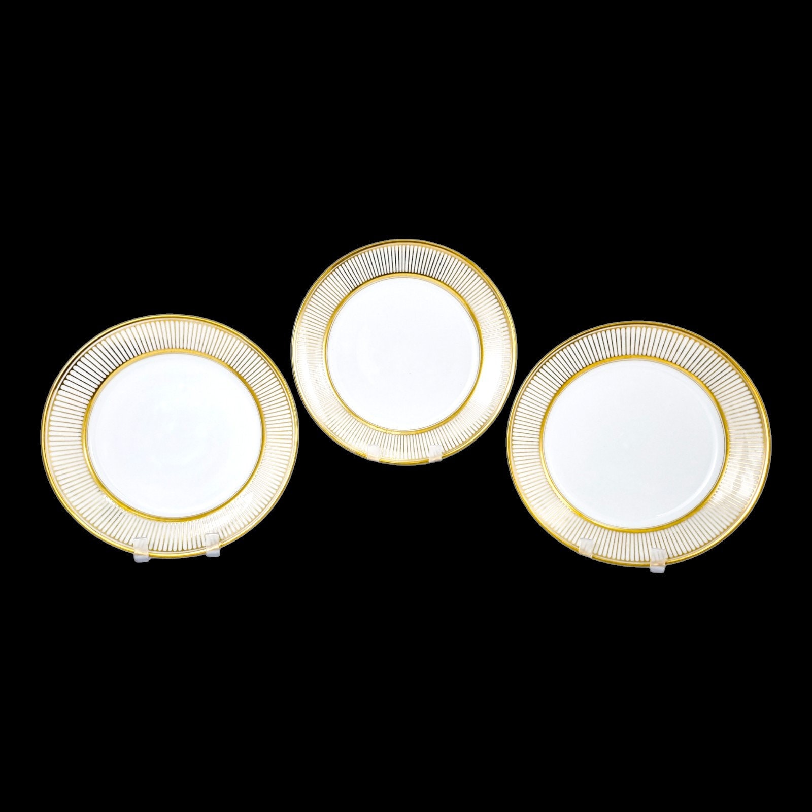 Antique 1830’s French Empire Old Paris Porcelain Set of 3 Gilded Side ...