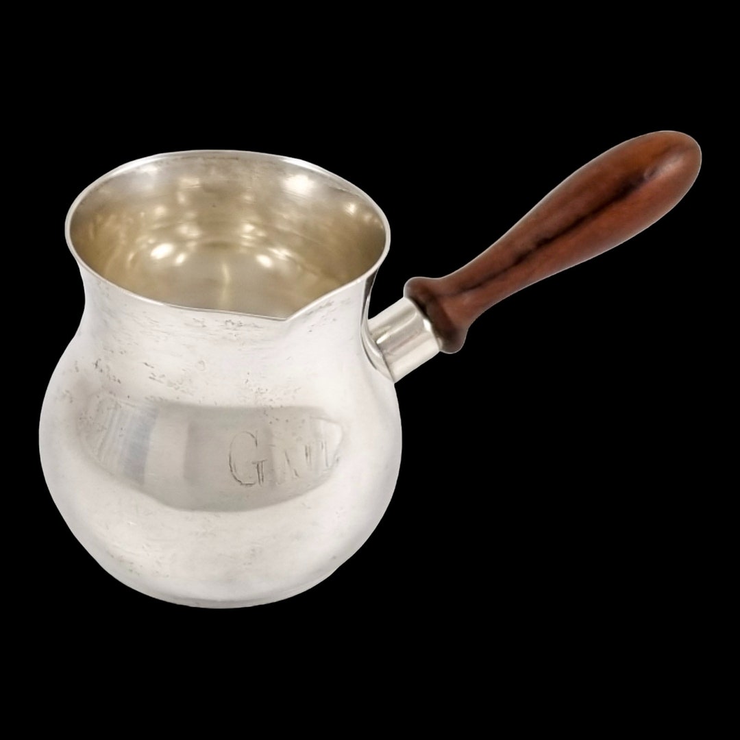 Edwardian American Sterling Silver Brandy Saucepan Warmer / Pipkin With ...