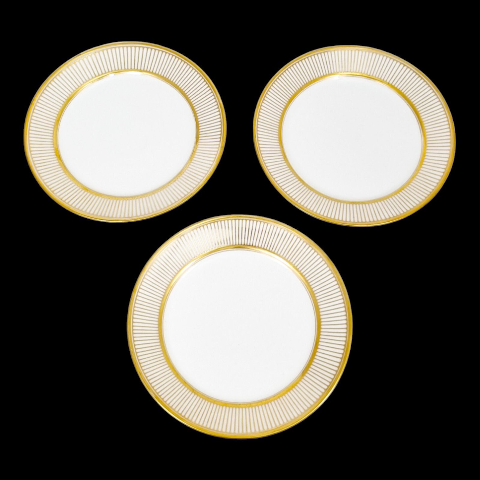 Antique 1830’s French Empire Old Paris Porcelain Set of 3 Gilded Side ...