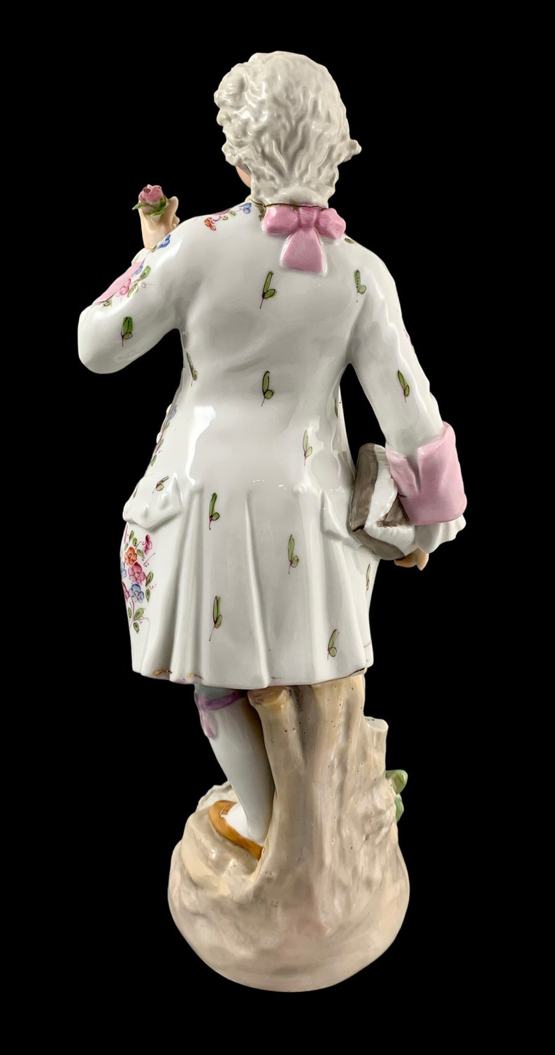 Antique 1830’s Meissen Porcelain Figurine of Regency Dandy Gentleman ...