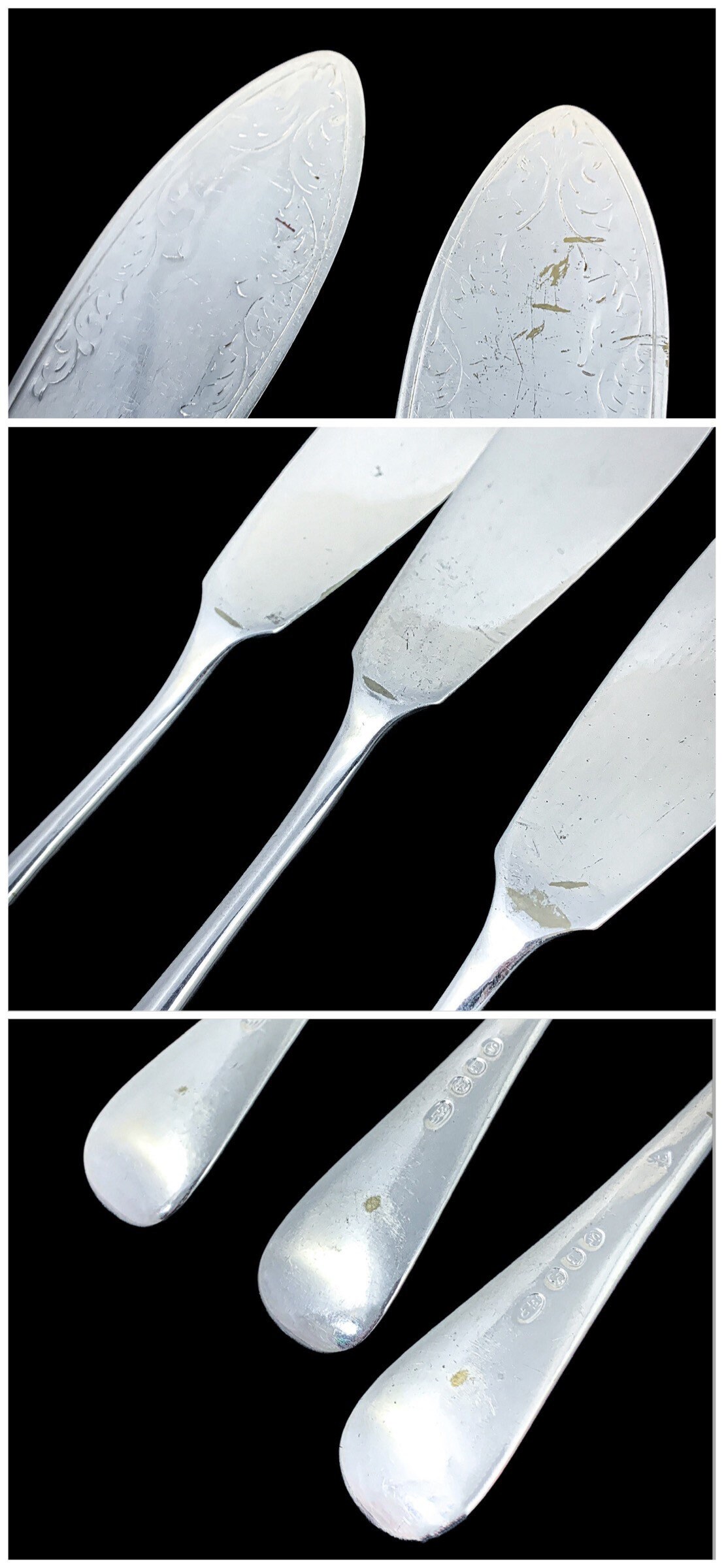 Antique Silver Plated Art Nouveau Fish Cutlery Set for 6 People With ...