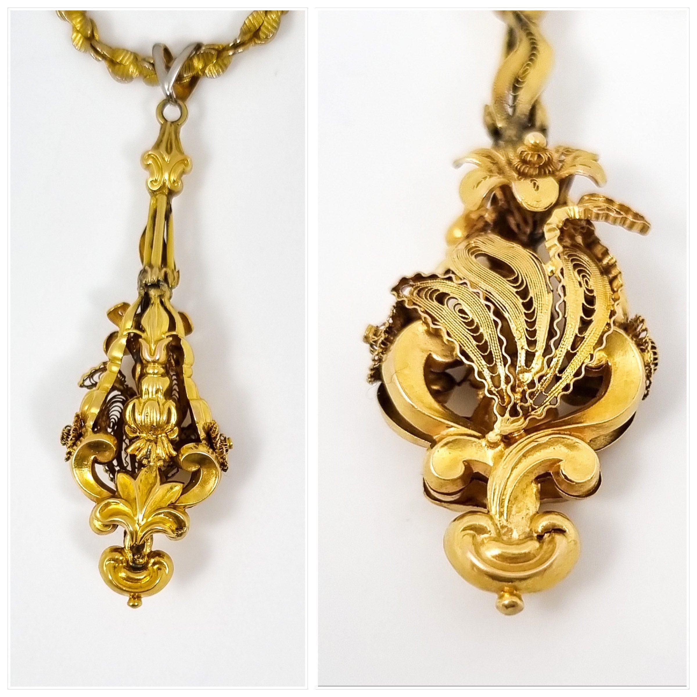 1820s Georgian Pinchbeck Gold Torpedo Chandelier Pendant - Etsy