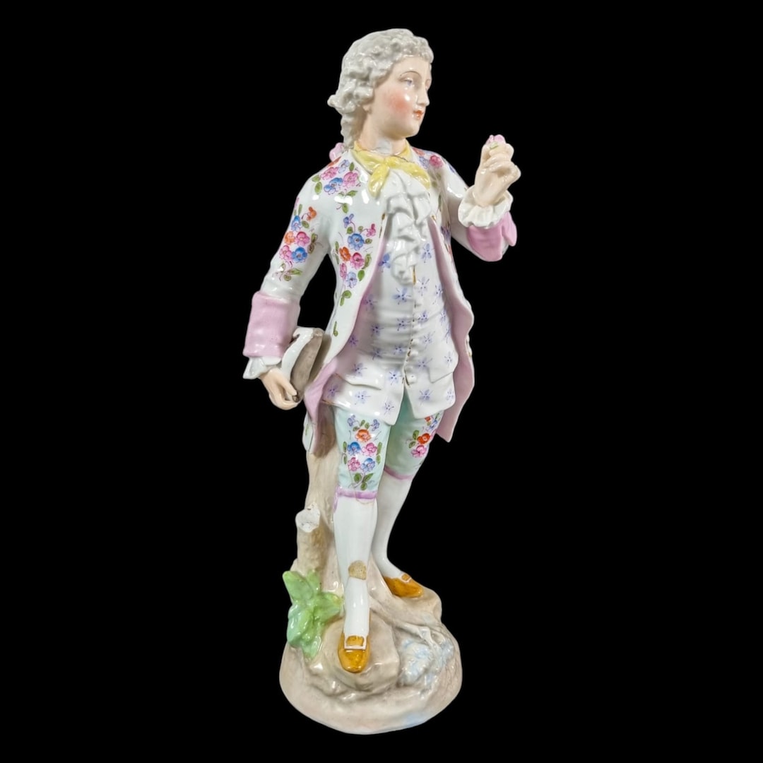 Antique 1830’s Meissen Porcelain Figurine of Regency Dandy Gentleman ...