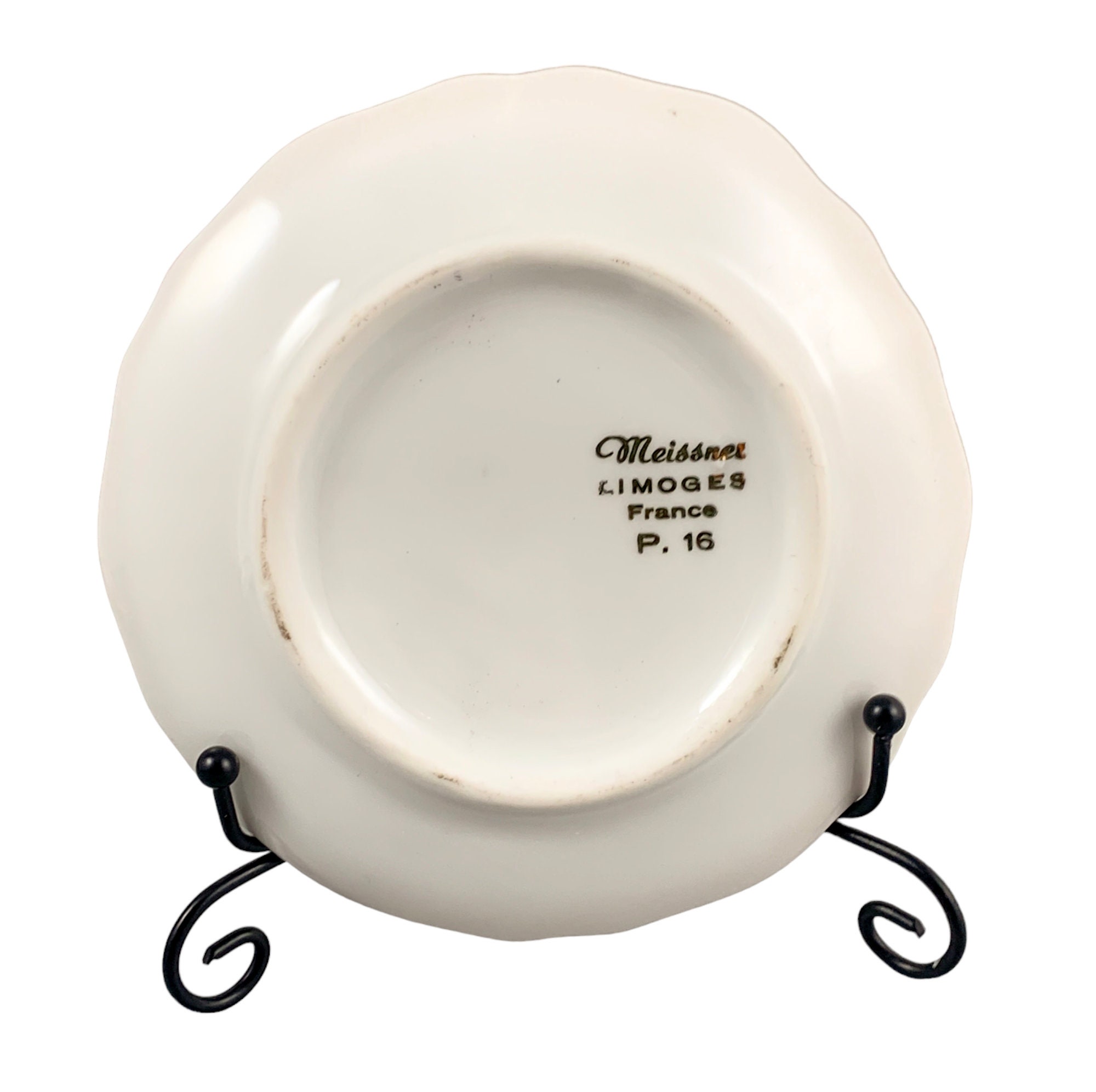 Vintage French Limoges porcelain candy dish with paradise bird motif ...