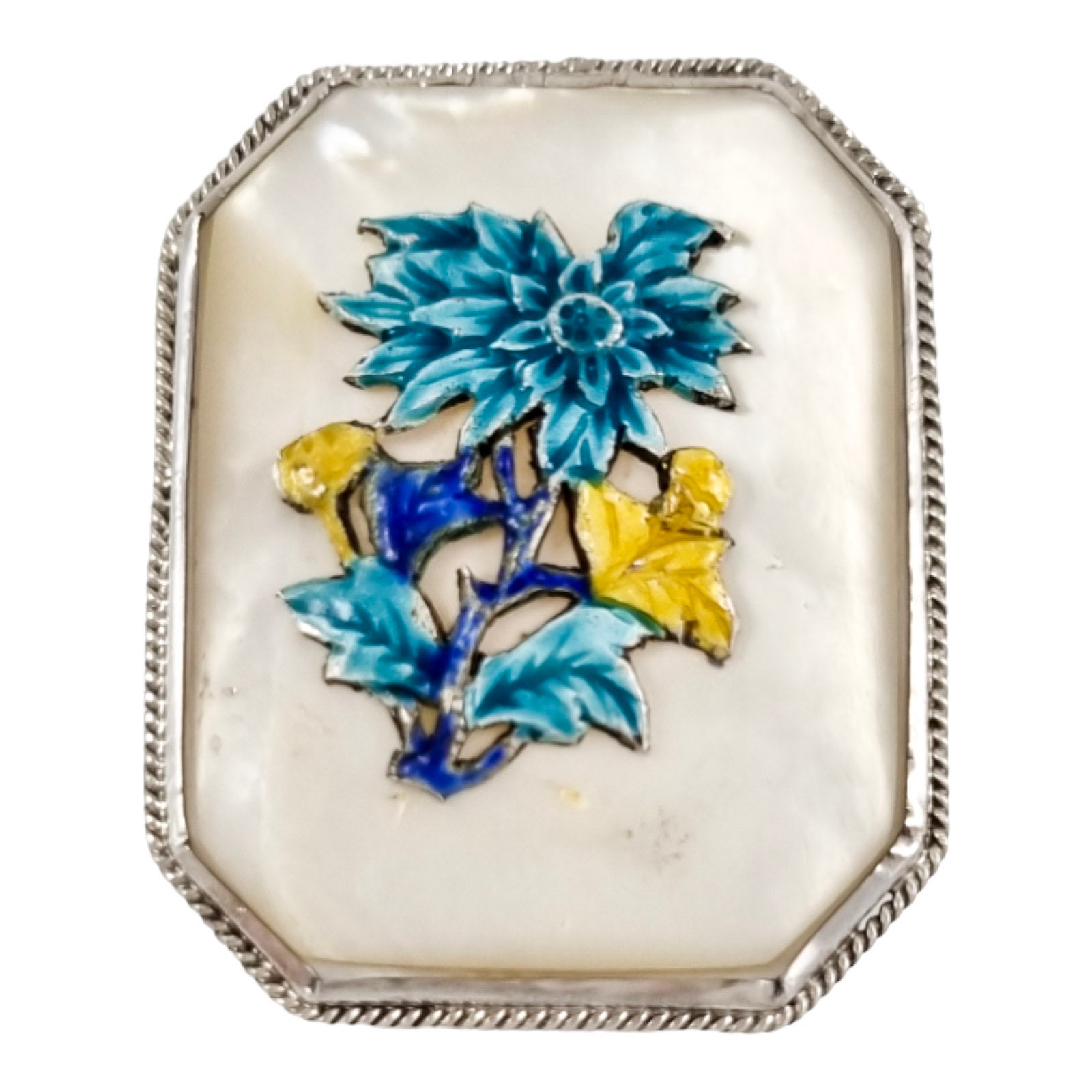 19th-century Flemish mother-of-pearl shell carving of fisherwoman ...