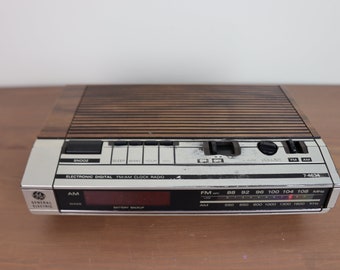 1980's Vintage General Electric Digital Clock Radio - Etsy